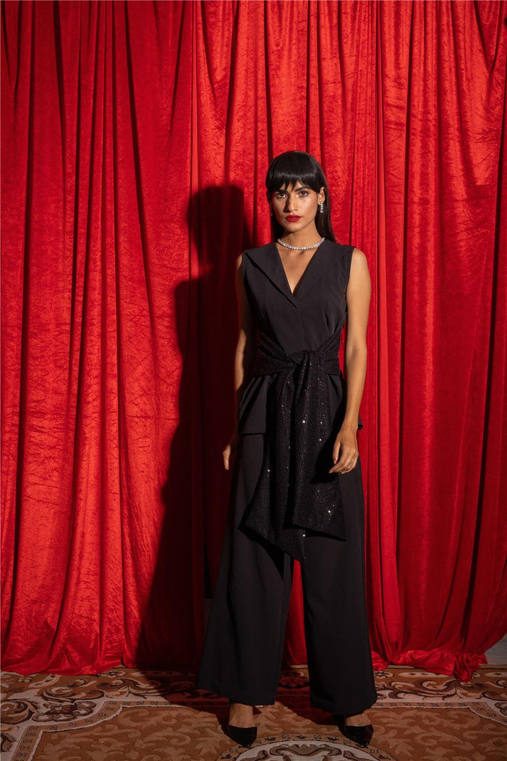 BLACK SEQUIN TYE CO-ORD – Label IRIS